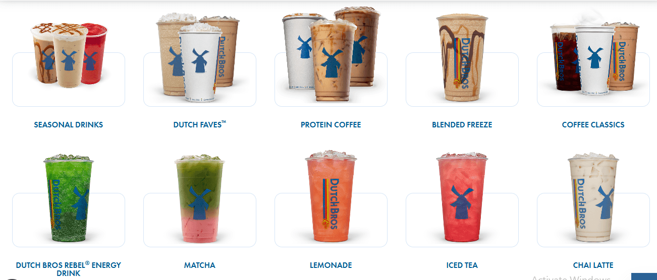 Dutch Bros Menu with Prices Coffee & Seasonal Drinks 2025